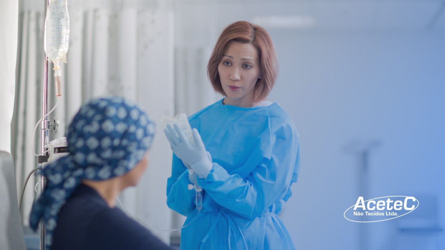 Avental para Quimioterapia - Usar EPI para Administrar Quimioterapia